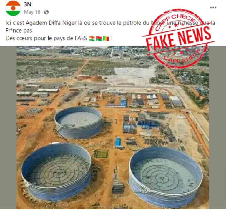 PARTIELLEMENT FAUX : Cette image ne montre pas le champ pétrolifère d ...